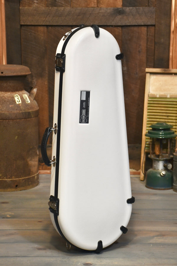 Calton Cases Fiddle Flight Case - White With Black Interior - Banjo Ben ...