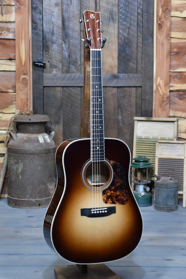 Gallagher Guitar Co. Doc Watson Dreadnought Guitar With Case - Sunburs ...