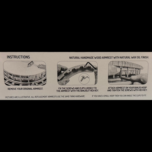 Dr. Arm Banjo Armrest - Special Mahogany - Banjo Ben's General Store