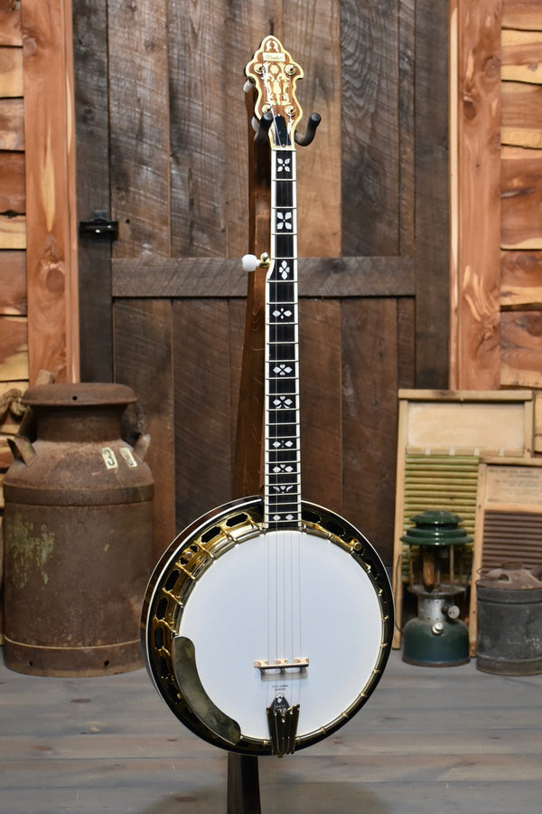 Pre-Owned Flinthill 5-String Gold Plated Banjo With Case - Banjo Ben's ...