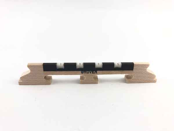 Grover Maple/Ebony/Ivoroid 4-String Banjo Bridge - Banjo Ben's General ...
