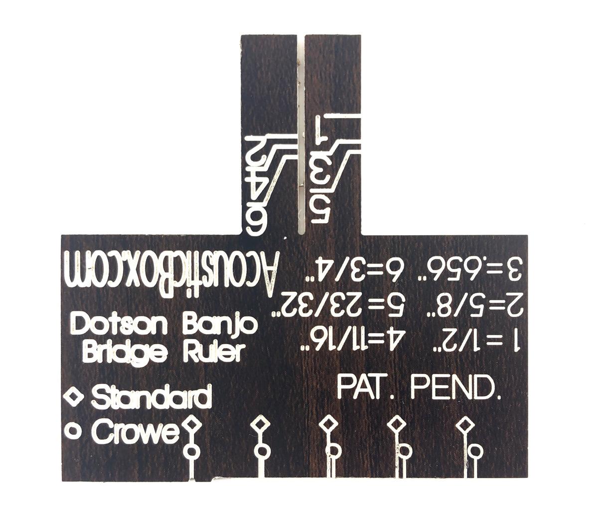 Dotson Banjo Bridge Ruler - Banjo Ben's General Store