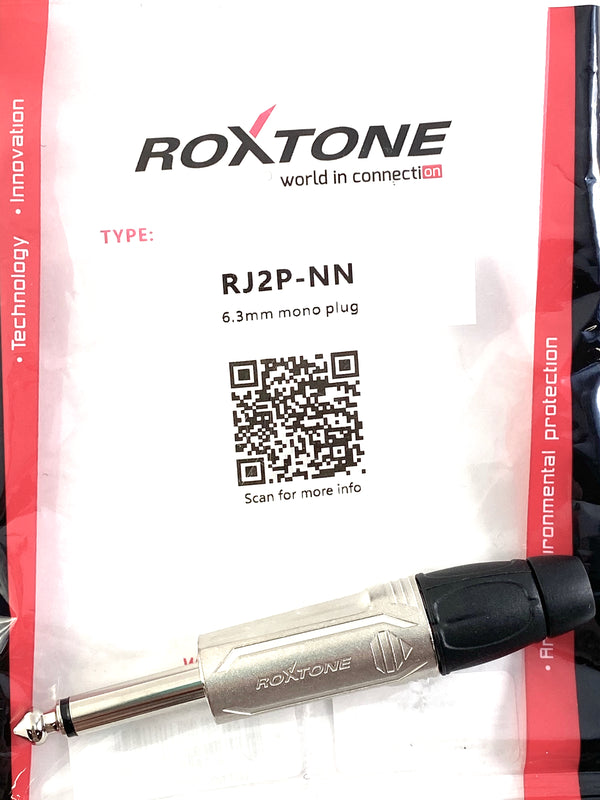 Roxtone RJ2P-NN 1/4” Mono Jack Adapter - Banjo Ben's General Store