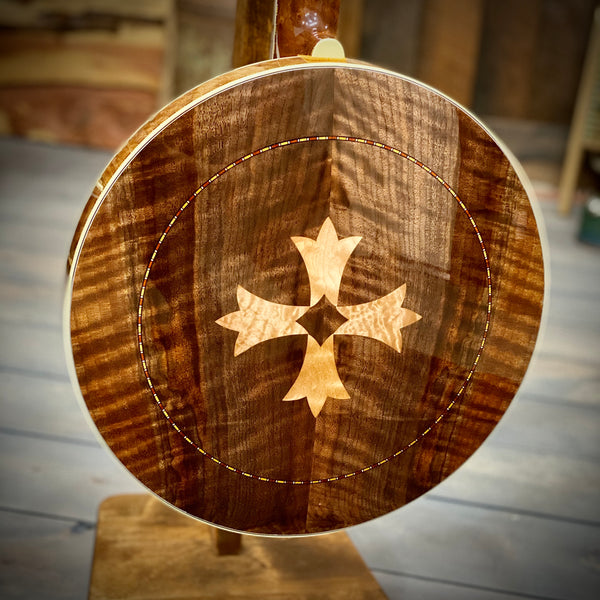 Stelling Masters Cross Walnut 5-String Banjo with Case - Banjo Ben's ...