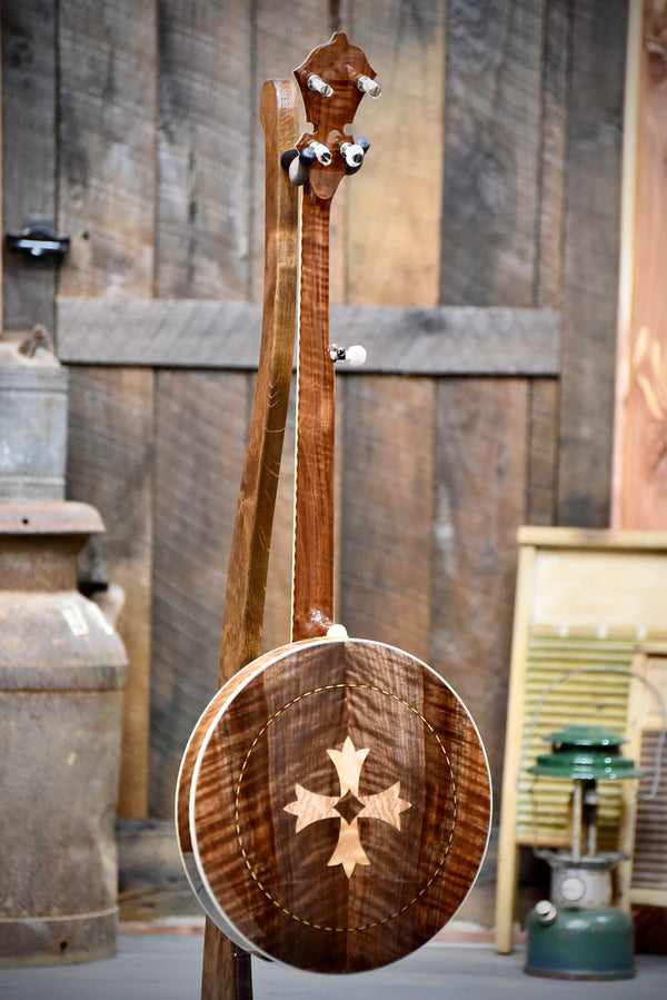 Stelling Masters Cross Walnut 5-String Banjo with Case - Banjo Ben's ...